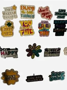 Jewelry | Motivational Enamel Pins3 Colorful Positive Sayings | Poshmark